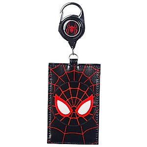 Bioworld Marvel Spider-Man Miles Morales Mask Adult Retractable Lanyard