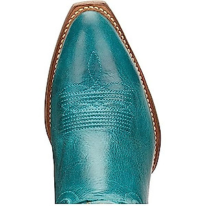 Justin Women's Whitley Western Boot Round Toe Turquoise 6 M US