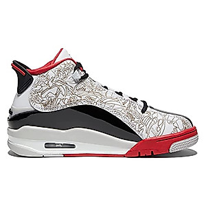 Jordan Air Jordan Dub Zero (Big Kid) White/True Red/Black/Neutral Grey 7 Big Kid M