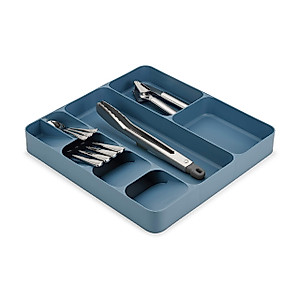 Joseph Joseph DrawerStore Kitchen Drawer Organizer Tray for Cutlery Utensils and Gadgets, One-size, Blue