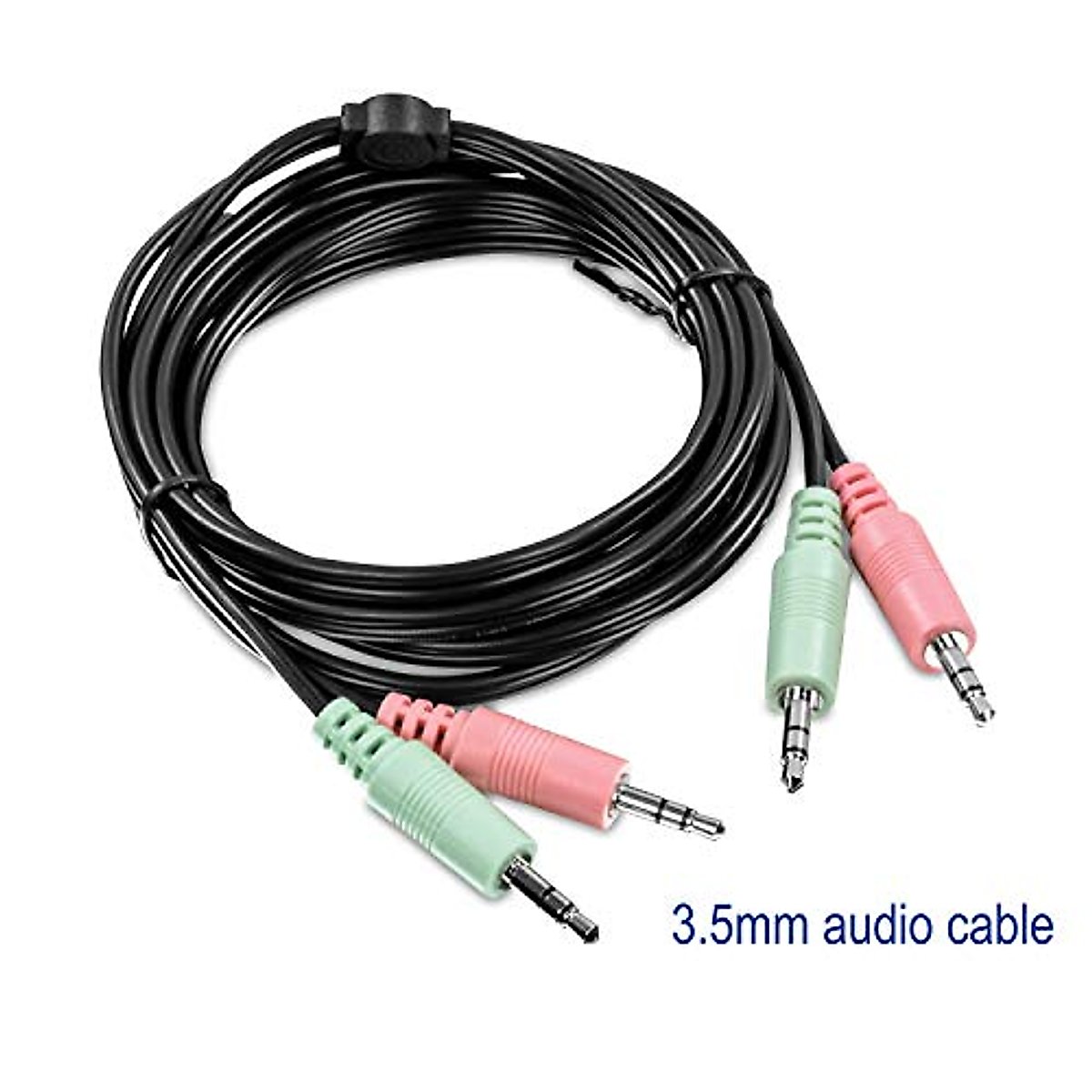 TRENDnet 6 ft. Display Port, USB, and Audio KVM Cable Kit, Compatible w/ TK-240DP KVM Switch, DisplayPort 1.2, USB Mouse/Keyboard, 3.5mm Audio Connections, TK-CP06