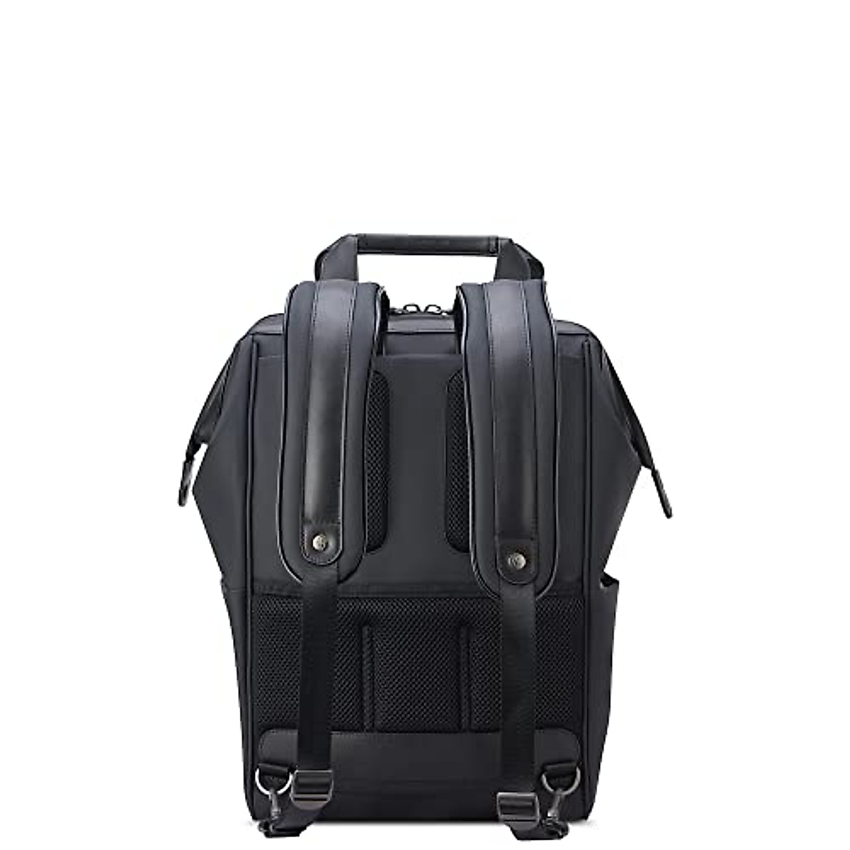 PEUGEOT Voyages Backpack Tote, Black, 16 Inch Laptop Sleeve