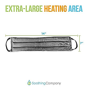 Extra Large Microwavable Heat Pack with Handle, Heating Pack for Shoulders, Neck, Knee and Stomach Cramps, Hot or Cold Reusable Heat Pack, Cordless and Portable Microwavable Heat Pack with Handle