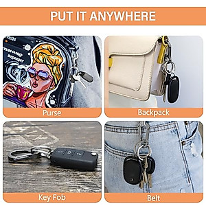 Anewsun Keychain 3 Pieces Metal Car Fob Key Chain Holder Clip, Carabiner Key Chain Ring Holder for Belt, Quick Release Keychain Clip for Men & Women, Gunmetal…