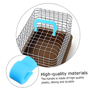 FUOYLOO 10pcs Cage Handle Bunny Cage Outdoor Cat Cage Carrier Pet Carrier Handle Outdoor Bird Cage Large Rabbit Cage Cat Enclosures for Dog Guinea Pig Plastic Travel Component