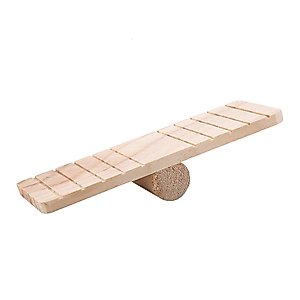 Wooden Seesaw Bridge Toy, Hamster Chew Toys Hamster Wooden Seesaw Climbing Toy, Small Animal Molar Toys Health Fun for Guinea Pigs Chinchillas Gerbils Mice Rats Mouse