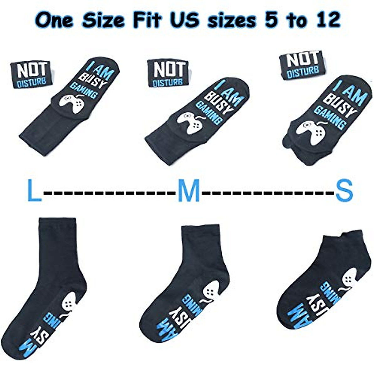 I'm Gaming Socks Novelty Gift Funny Christmas Stocking Stuffers For Game Christmas Gift