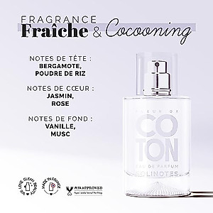 SOLINOTES Cotton Flower Perfume for Women - Eau De Parfum | Delicate Floral and Soothing Scent - Made in France - Vegan - 1.7 fl.oz