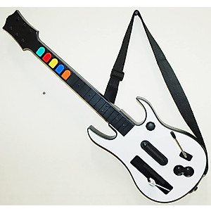 Nintendo Wii GUITAR HERO 3 Video Game with Guitar Controller Bundle Set GH III (Renewed)