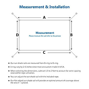 Eden's Decor Straight Flat-Edged Sun Shade Sail Rectangular 5' x 7' Brown UV-Blocking Outdoor Canopy Fabric Cloth Awning for Pergola Patio Garden Backyard Custom Size