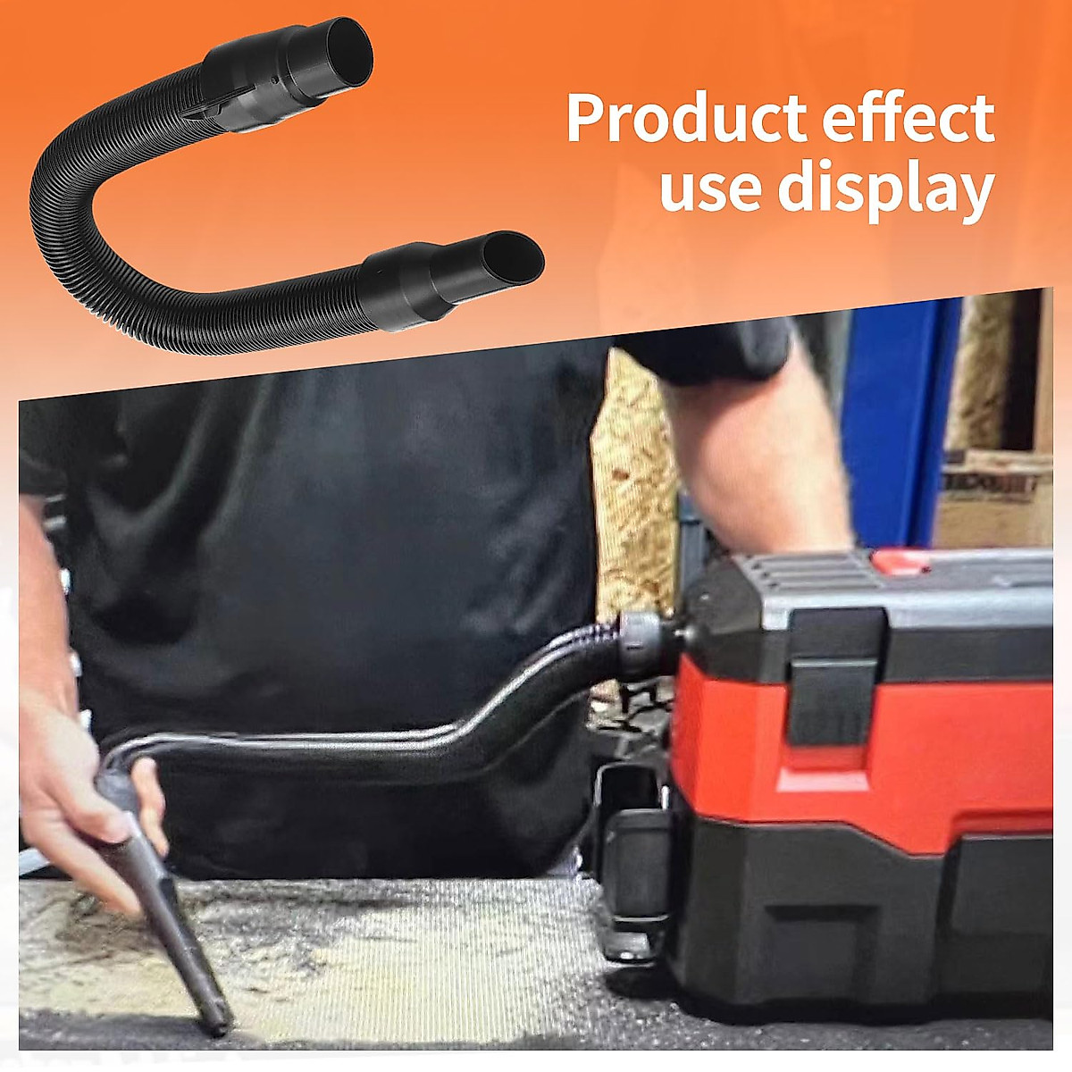 14-37-0105 Vacuum Hose/14-37-0016 Hose Assembly, Compatible With Milwaukee M18 Packout, for 18v/28v Wet/Dry Vacuum 0970-20 0880-20 0780-20 Fits Inside Hose Storage & Version With Outside Hose Storage