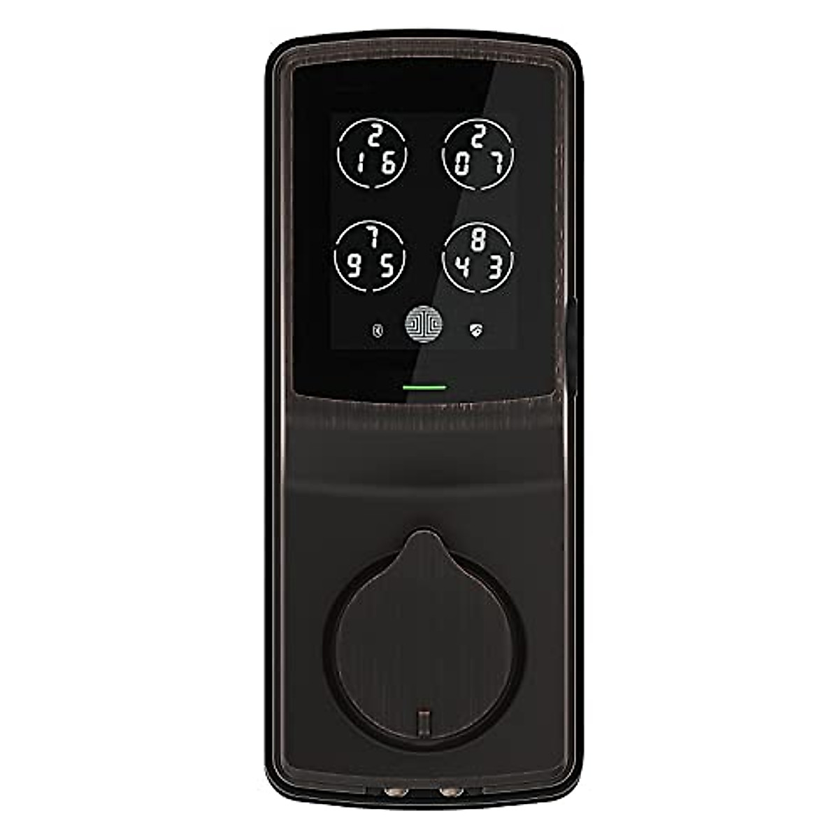 Lockly Secure Pro, Wi-Fi Smart Deadbolt, Keyless Entry Door Lock, PIN Genie® Keypad, 3D Biometric Fingerprint Sensor, Auto Lock - Venetian Bronze (PGD728WVB)