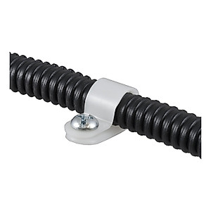 CURT 59828 3/8-Inch Convoluted Slit Loom Wire Protection Tube Clamps, 25-Pack