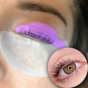 Eyelash Perm Pads Lash Lift Rods Eyelash Perm Silicone Pads 9 Sizes 18 Piece Reusable Soft Lash Lift Pads Shield for Different Length Eyelashes Perfect Lifting (Violets)