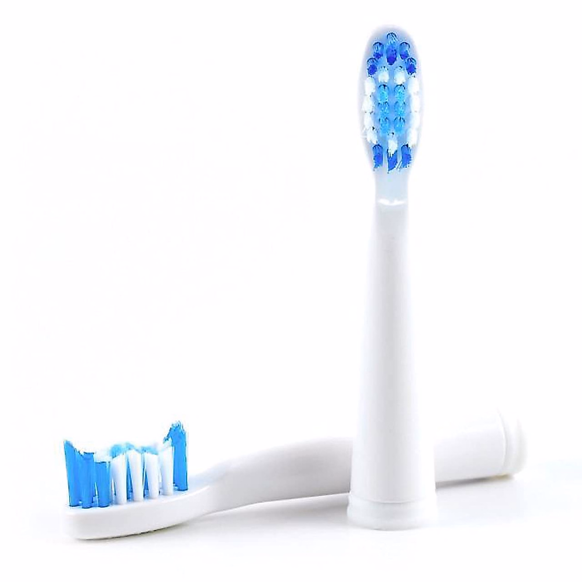 Pop Sonic Replacement Electronic Toothbrush Heads, Compatible with Go Sonic, USB, Pro Sonic Toothbrushes w/Soft Dupont Tynex Nylon Bristles, 2-Pack