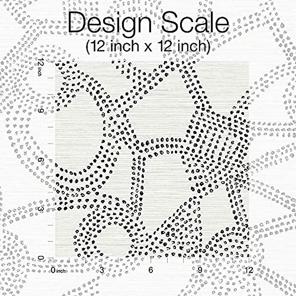 RoomMates RMK12235PL Nikki Chu White and Black Amhara Peel and Stick Wallpaper, Roll, White/Black