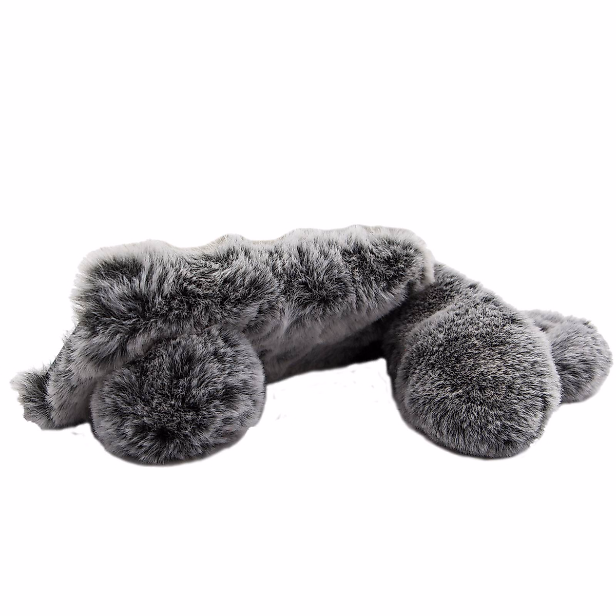 for iPhone XR Rabbit Case,MOIKY Plush Crossbody Cute Fluffy Bunny Ears Hairball Winter Soft TPU Case for Women Bling Rhinestone Shockproof Silicone Bumper Protection Cover - Black