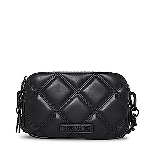 Steve Madden Daisy Quilted Crossbody, Black