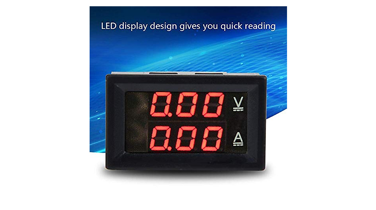 Digital Voltmeter Ammeter 3 Digit LED Gauge