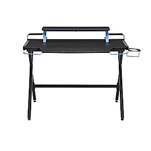RESPAWN RSP-1000 Gaming Computer Desk, 23.625" D x 42" W x 34.625" H, Blue