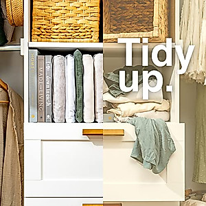 RosieRogers&Co - Drawer Organizer - Closet Organization - Clothing Divider - Reusable - Home and Travel Ready - Grab and Go - Pre-Folded - Kid-Friendly - Storage Protection - 10 Pack (RRPFO-C)