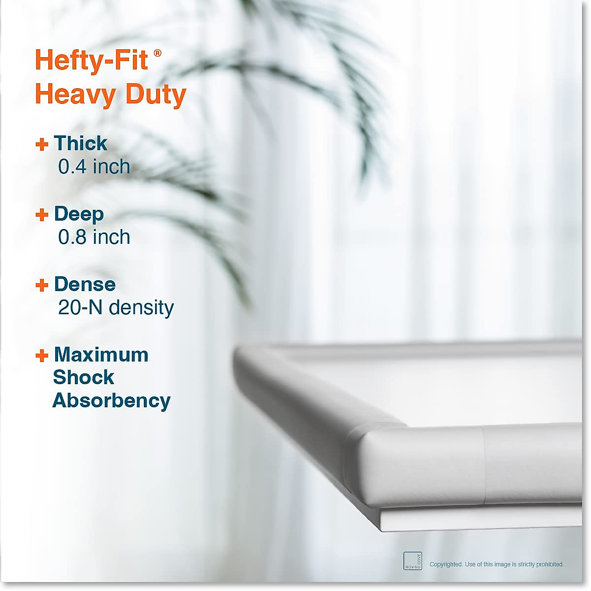 20 Corners - Bundle & Save - RovingCove HeftyFit Corner Guards, 20 Corners, Oyster White