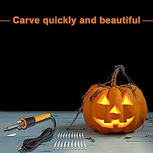 Honoson 30 Pieces Electric Hot Knife Cutter Tool, 20 Pieces Blades, 3 Pieces Blade Holders, 2 Pyrography Blades, Metal Stand Hot Carving Knife for Cutting Carving Soft Thin Foam Cloth Stencil