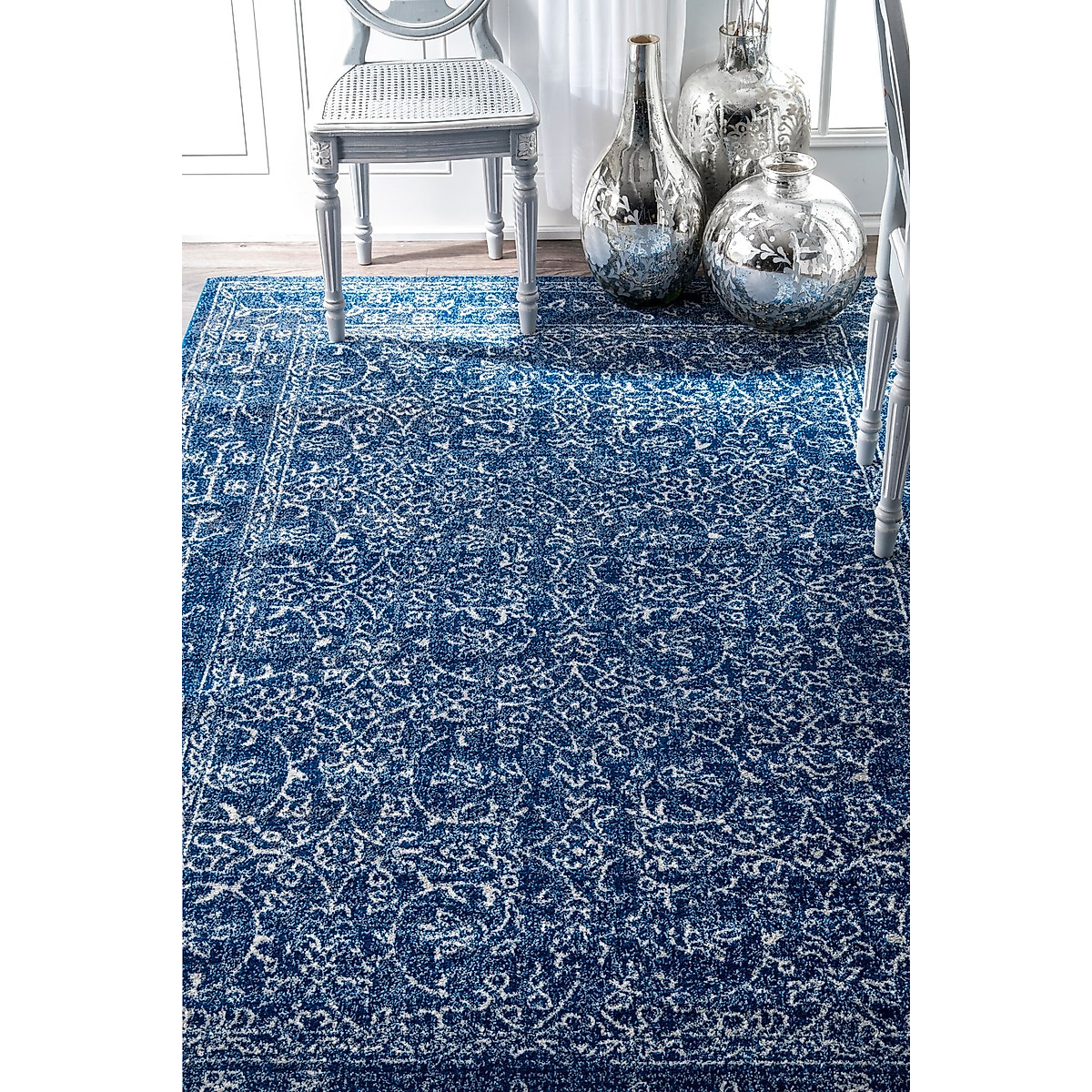 nuLOOM Vintage Waddell Area Rug, 5x7, Dark Blue