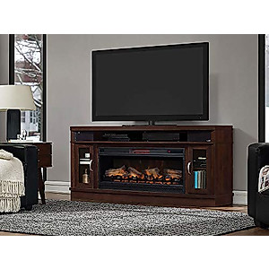 ClassicFlame Deerfield Freestanding Cabinet & 42" Linear Firebox - Antique Brown Cherry, 42MMS90151-PC84 & 42II042FGT