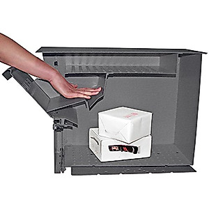 Mail Boss 7205 Package Master Curbside Locking Security Mailbox | Granite 21.5 x 12 x 16.5 inches