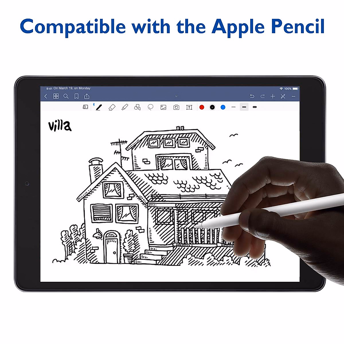 Mothca Matte Glass Screen Protector for iPad 10.2 Inch(2021/2020/2019 Model, 9th/8th/7th Generation) [NOT Privacy] Anti-Glare & Anti-Fingerprint 9H Hardness Tempered Glass Film, Smooth as Silk