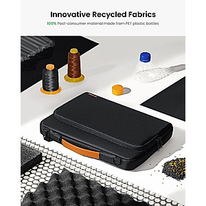 tomtoc 360 Protective Laptop Shoulder Bag for 15.6 Inch Lenovo IdeaPad Gaming 3, Acer Nitro 5 Gaming Laptop, ASUS 15.6-16 Inch ASUS Strix G16/G15, Dell XPS 17, Water-Resistant Accessory Carrying Case