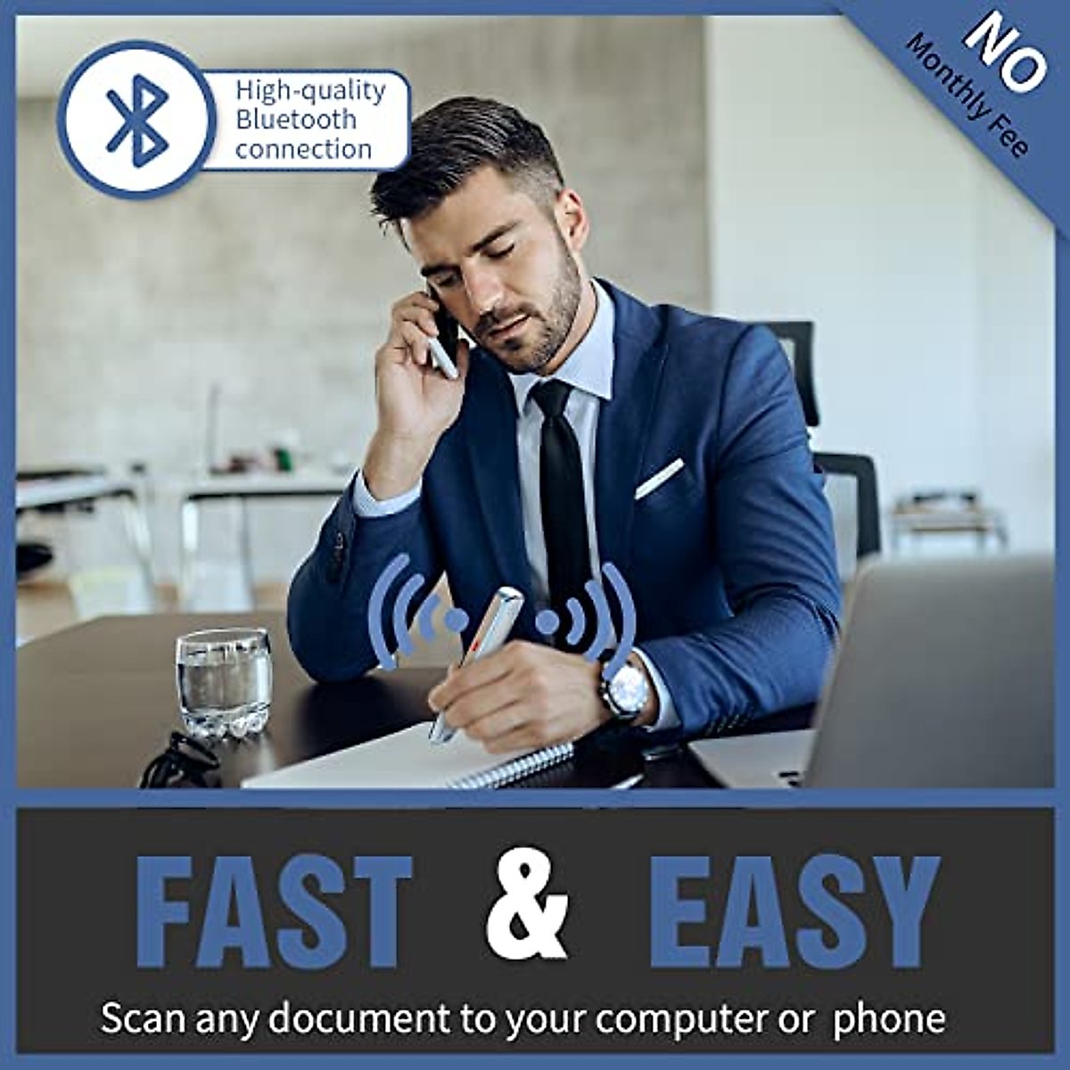 Scan ReaderPen, ROATEE 112 Language Scanning Translation Pen, Document Scanner, 16GB Digital Dictionary Smart Translation Bluetooth Mobile Scanner, Text to Speech for Dyslexia