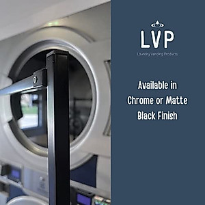 LVP Big Brother Commercial Laundry Cart with Dual Pole Rack 3.25 Bushels (Matte Black Vinyl Anti Rust Coating)