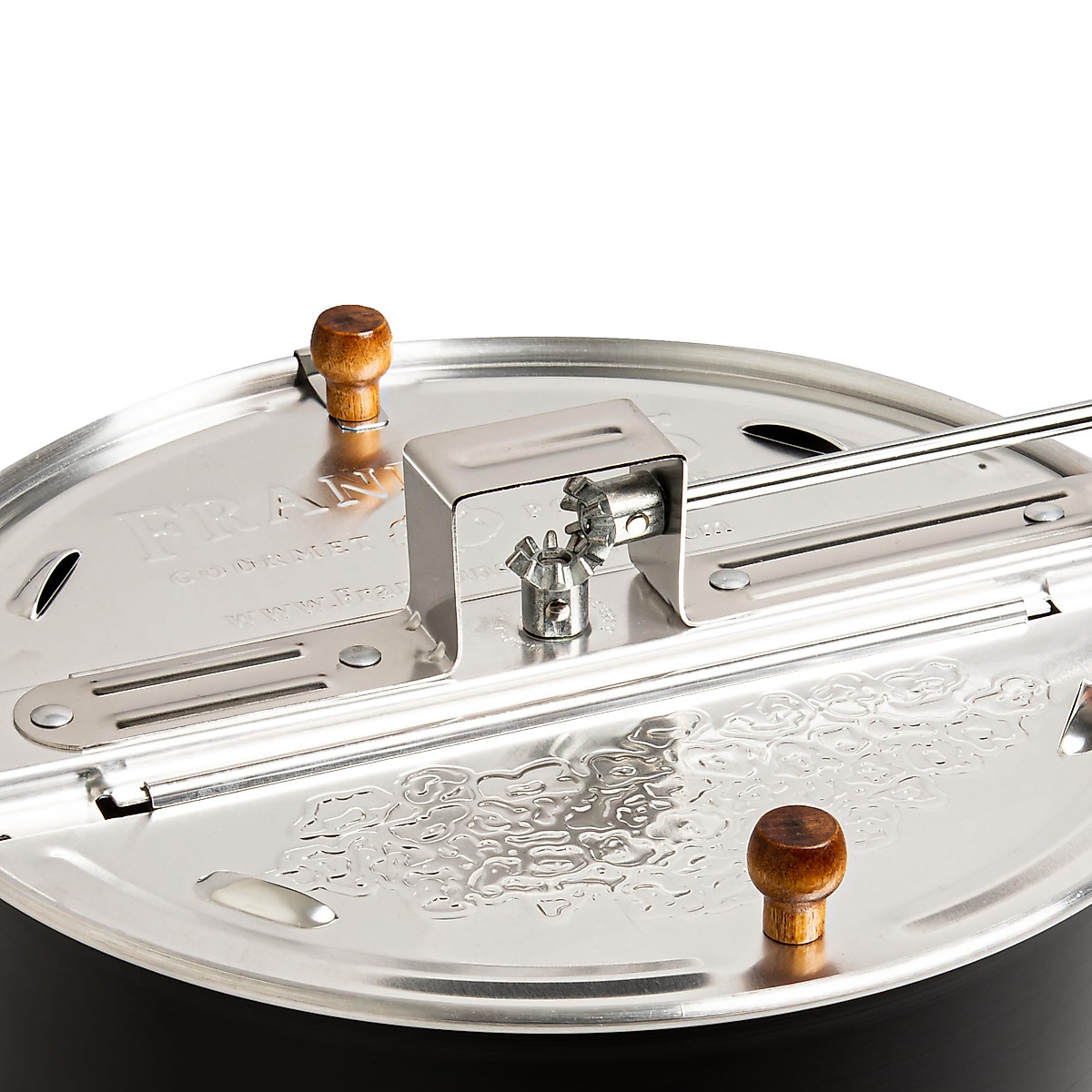 Franklin's Gourmet Popcorn - Movie Night Bundles - Stovepop Popcorn Maker + 4oz Pack of 10 Organic All-In-One Pre-measured Popcorn Packs with Butter Flavored Salt, and Butter Flavored Coconut Oil