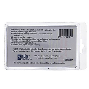 Inline Water Filters 84470 Washing Machine Replacement Filter (2-Pack)