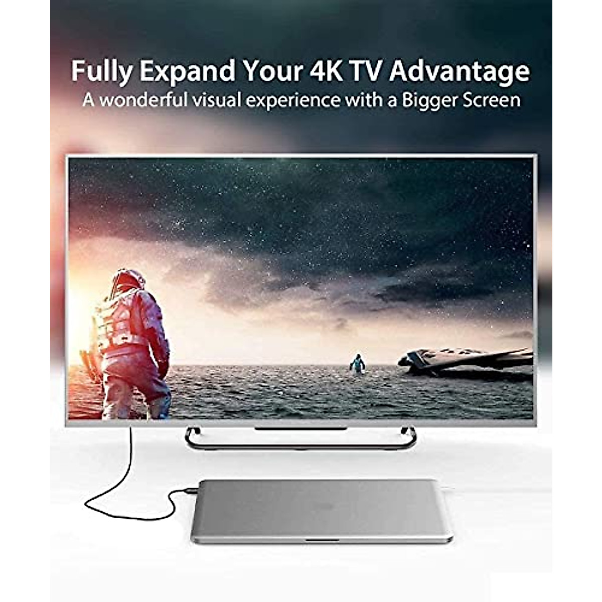 vienon USB to HDMI Adapter Cable for Mac OS Windows 10/8/7/Vista/XP, USB 3.0 to HDMI Male HD 1080P Monitor Display Audio Video Converter Cord 6.6FT