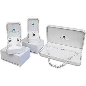 14K Yellow Gold AAA Freshwater Cultured White Round Pearls, 4mm-9mm Graduated 18" Strand Pearl Beads Necklace with Fishhook Clasp, Pearls Necklace Jewelry for Brides and Bridesmaids