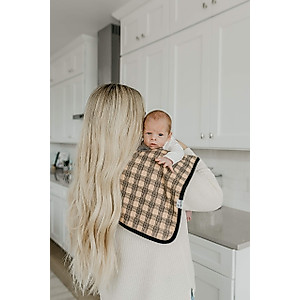 Copper Pearl Premium Baby Burp Cloths - 3-Pack Large Cotton Burp Cloths, Extra Soft Spit Up Rags with 3 Absorbent Layers, Perfect for Baby Boy and Baby Girl Gifts (21" x 10" Size, Jo Set)