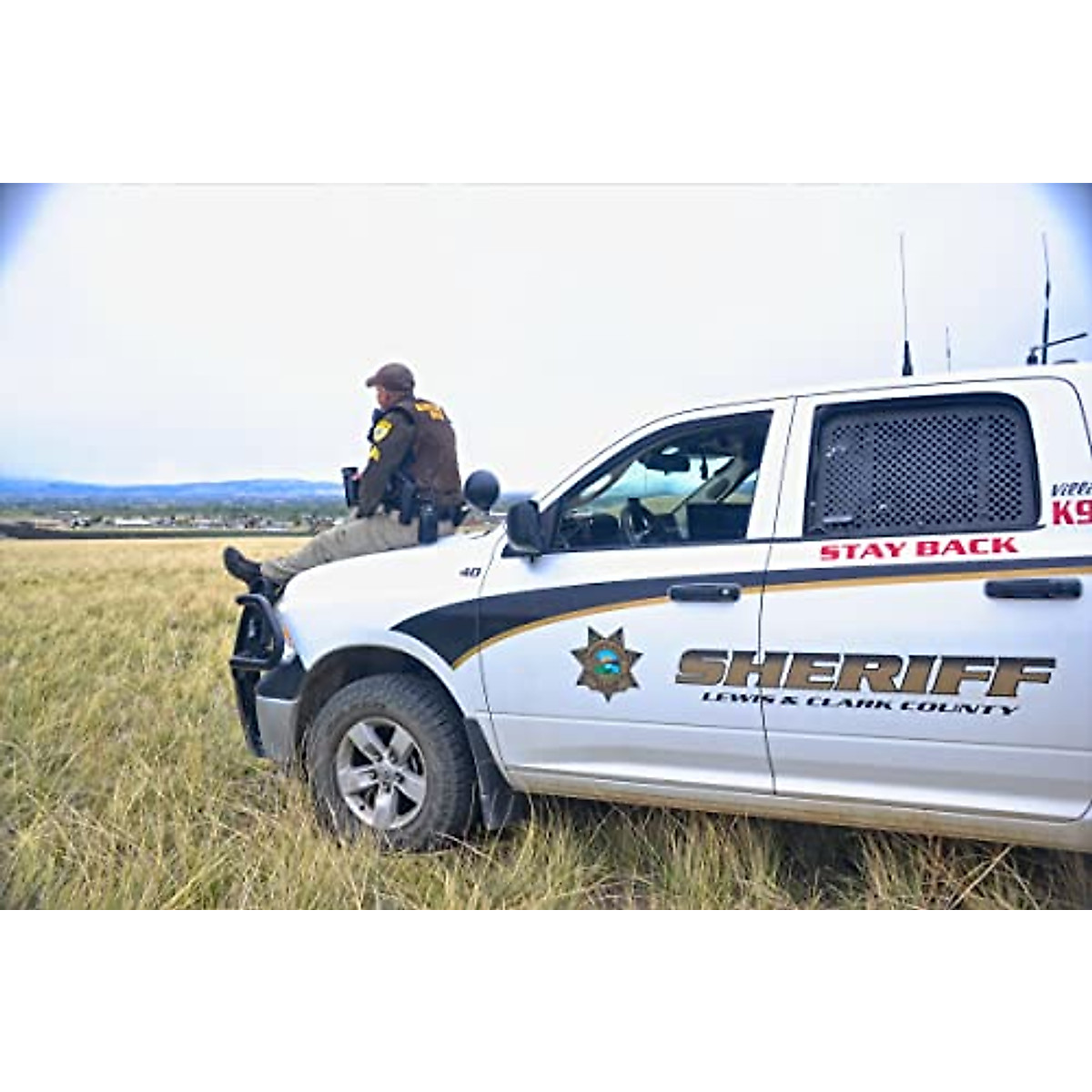 Heros Pride Radio Holder With Swivel - Universal Fit - Ballistic, Black