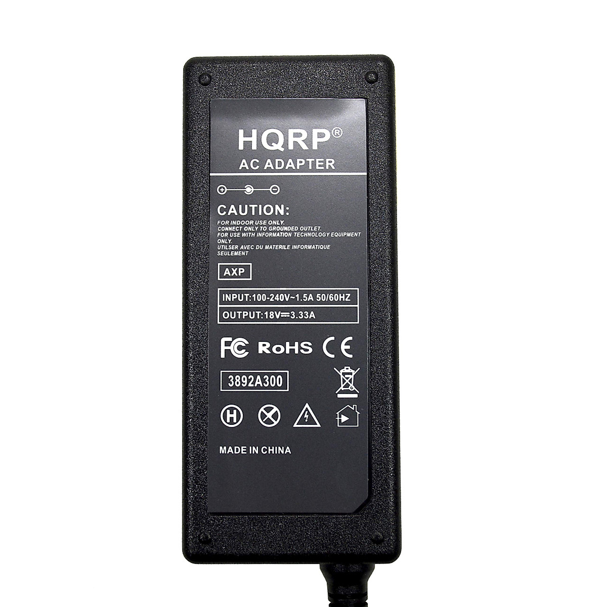 HQRP 18V AC Adapter Compatible with Insignia NS-SB314 NS-SB316 NS-SB515 NS-HSB318 Soundbar Home Theater Speaker Sound-Bar Power Supply Cord Adaptor NSSB316 + Euro Plug Adapter