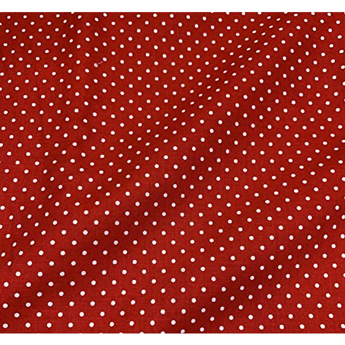 White Swiss Polka Dot On Red - Riley Blake 100% Cotton Fabric