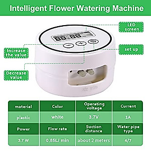 DIY Automatic Drip Irrigation Kit for 20 Potted Plants, Houseplants Self Watering System with 30-Day Digital Programmable Timer for Greenhouse Indoor Plants Vacation Plant Watering(Size:for 20 Pots)