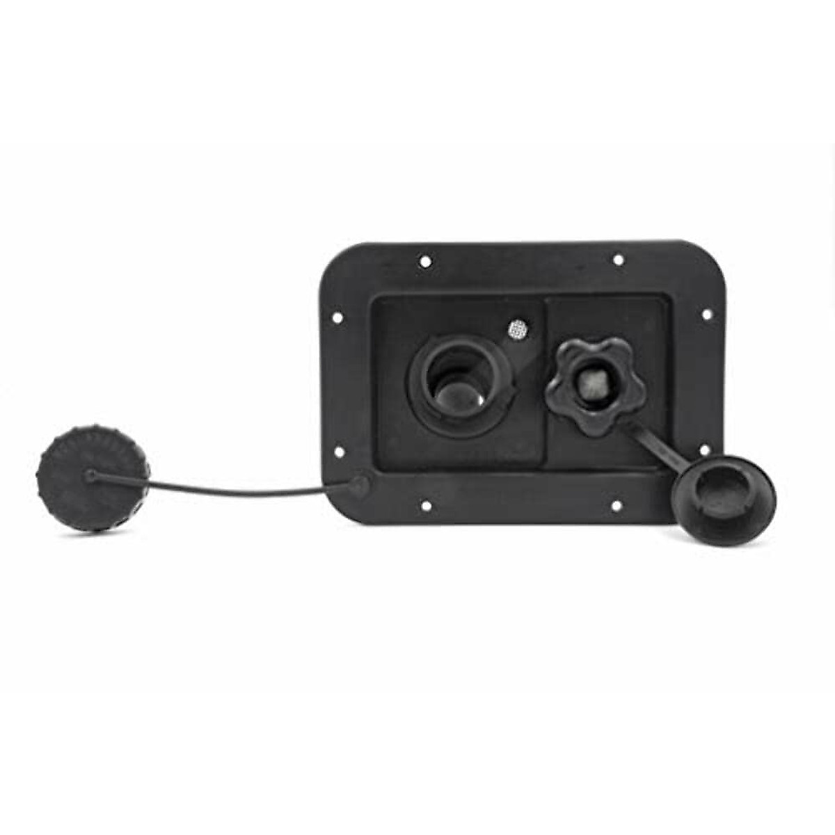 THETFORD RV Camper City/Gravity Water Hatch with Plastic Check Valve Black PN 94223