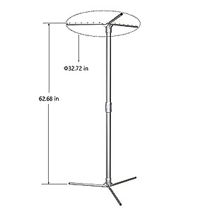 GWIYEE Aluminum Foldable Portable Clothes Drying Rack