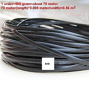 CoolsomeJies 230FT Synthetic Rattan Repair Material,Black Synthetic Plastic Rattan for Knit and Repair Chair Table,Storage Basket