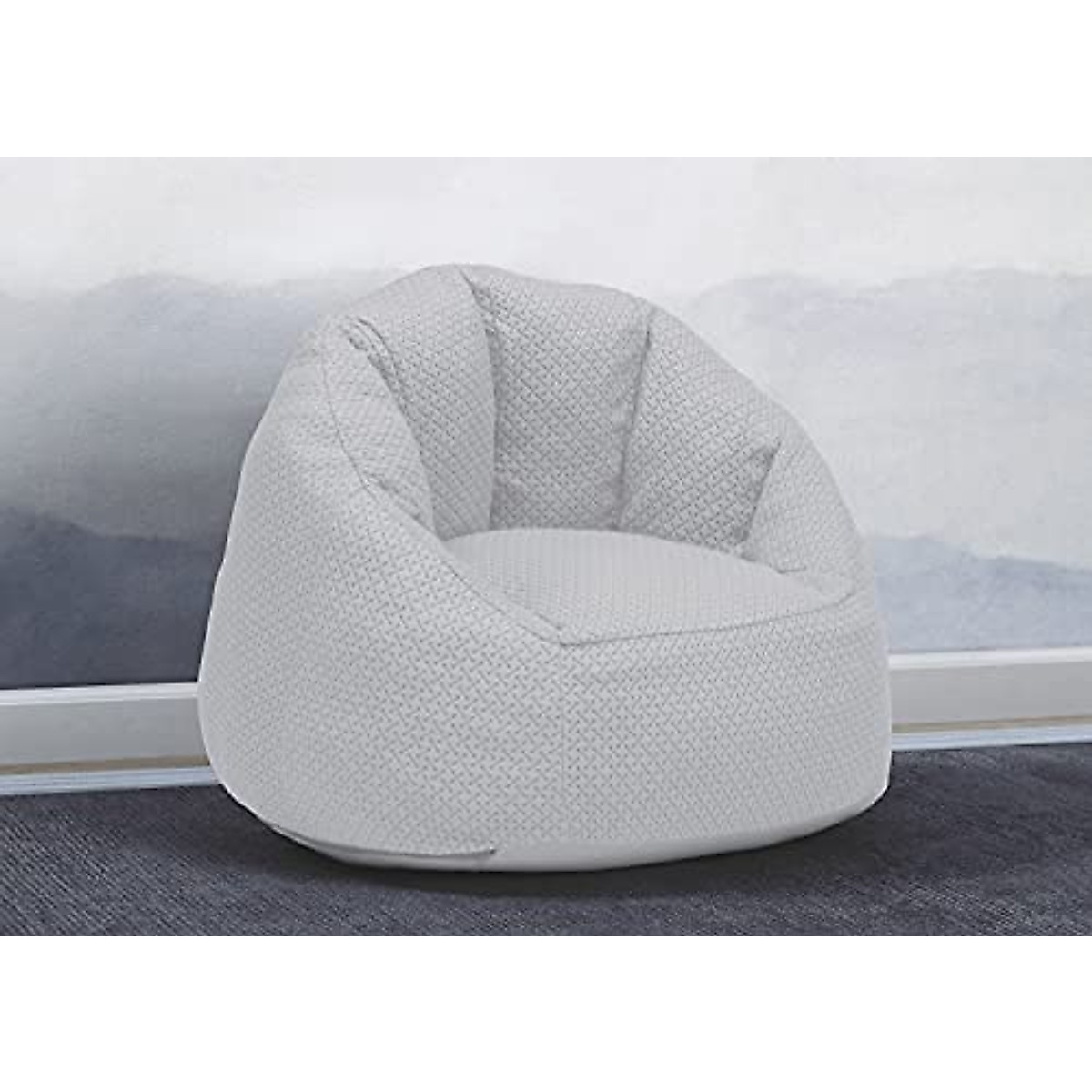 Delta Children Serta I Comfort Cozeee Fluffy Chair, Kid Size, Grey