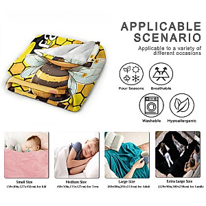 Bhaisajyaguru Bee Blankets Gift for Girl Women Bee Lovers, Just A Girl Who Loves Bees Blankets for Couch Sofa Bed Fleece Throw Blanket Warm Gift for Kids Women Indoor Home Decor - 50"X40" for Kid