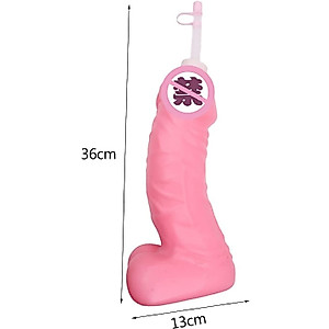 KEEP HOTTER Funny Penis Cup，Plastic Wine Glasses，Novelty Drinking Bottles Decoration，Funny Wine Bottles，Party Wine Glass For Bars, Night Clubs, Hotels, Bachelor Party