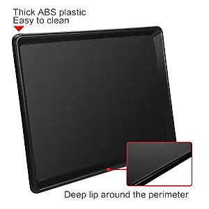 FarLargo 1pcs 35.4"x23.4" Replacement Tray for Dog Crate Plastic Cage Bottom Pan Multi-Purpose Boot Mat Shoe Tray Indoor Outdoor Waterproof, Dog and Cat Rabbit Food Bowls Floor Liners